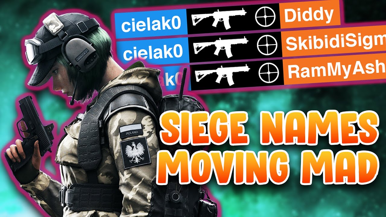 These Rainbow Six Siege Usernames Gotta Chill - YouTube