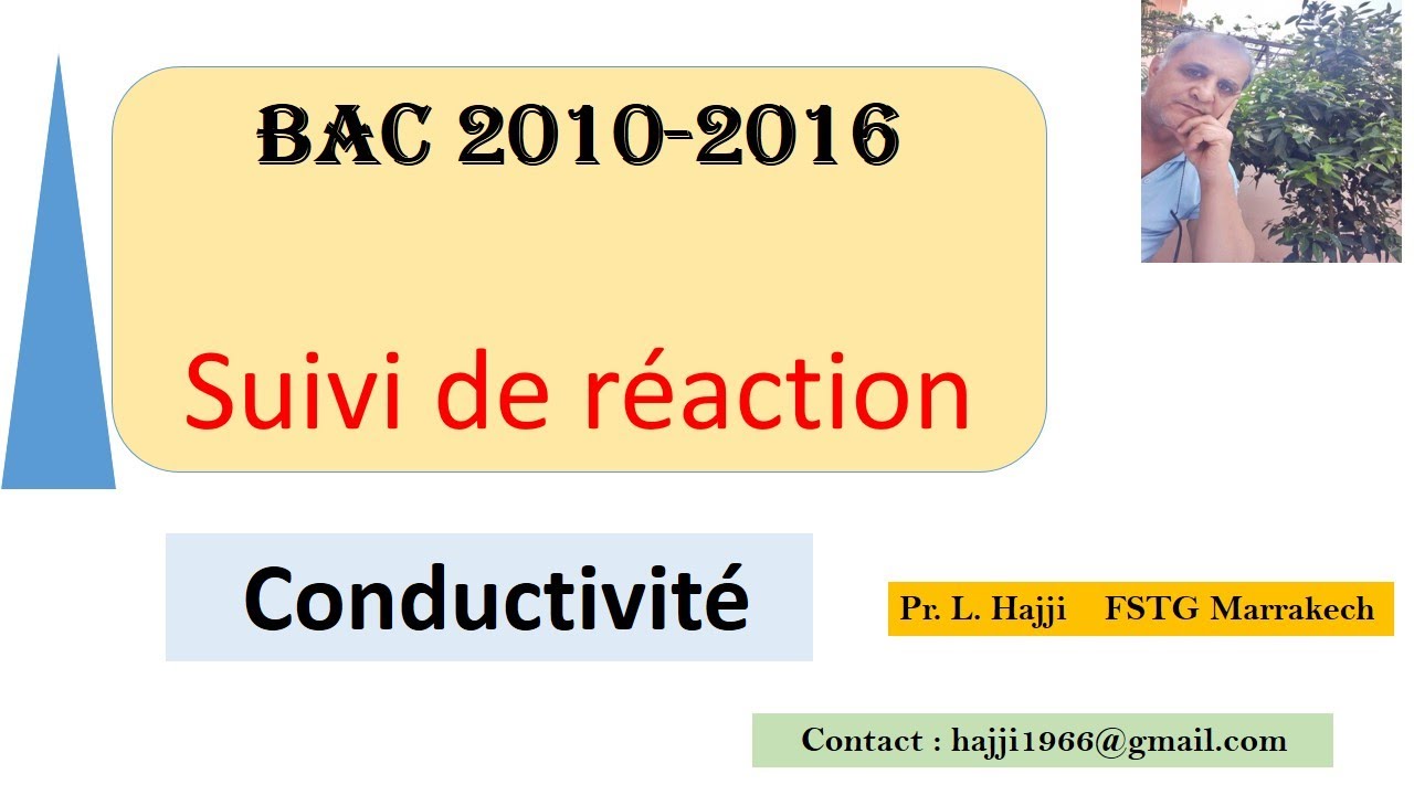 cinétique : suivie de réaction par mesure de la conductivité (BAC ...
