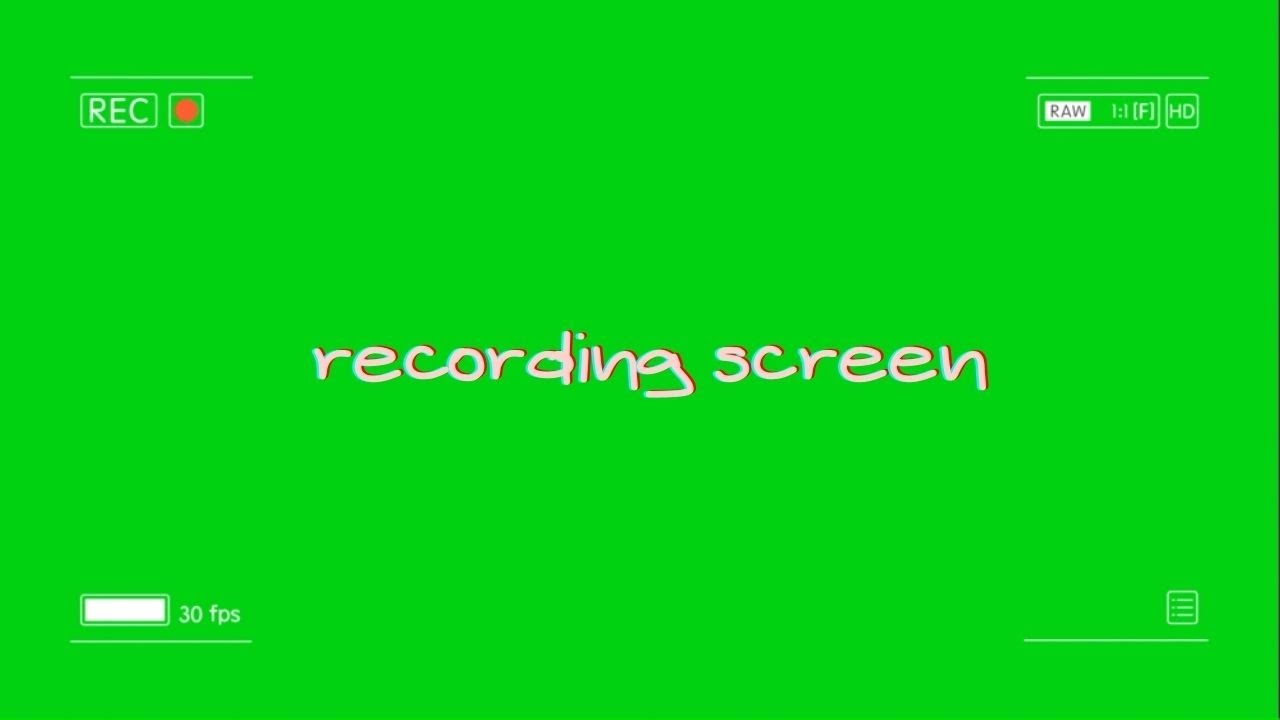 Camera film recording green screen overlays | No copyright | Free ...