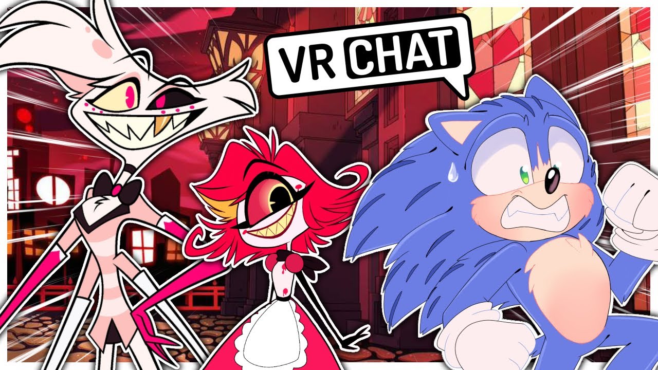 Movie Sonic Meets Angel Dust and Nifty In VRCHAT!! - YouTube