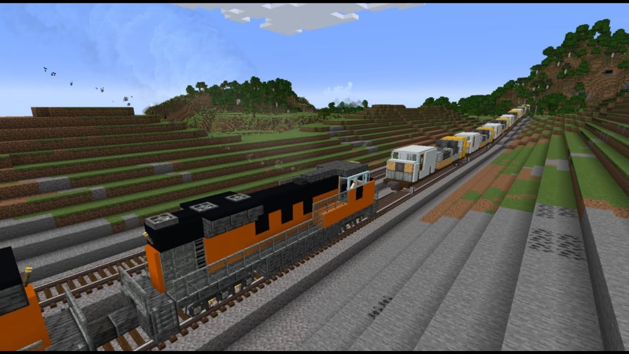 Minecraft Create Red Oak Train Crash - YouTube
