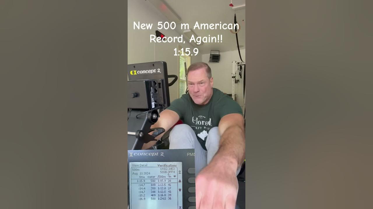 New 500m American Record Again! carnivore fueled! - YouTube