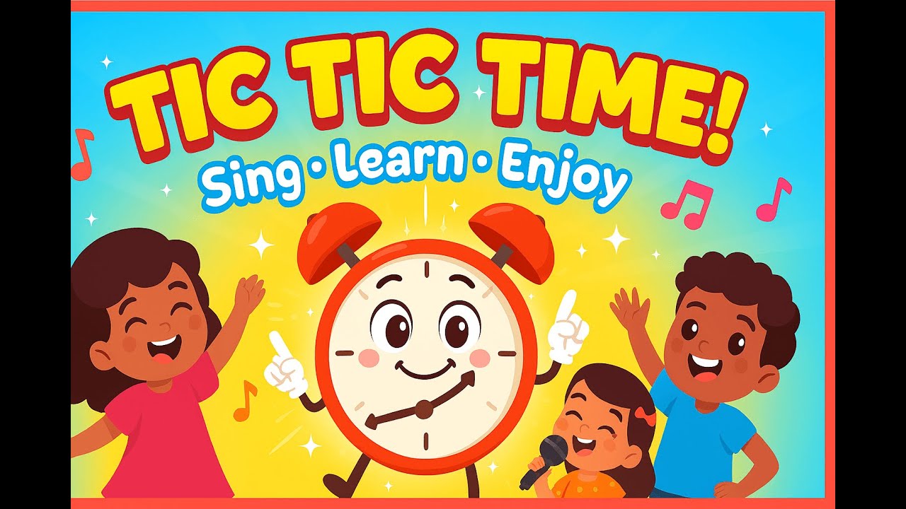 Tic Tic Time ⏰ | Fun Kids Poem & Learning Song | Tiny Thinkers TV ...