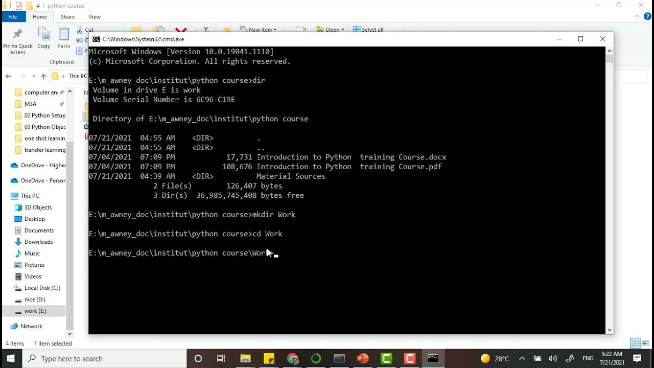 Day1 1 Basics of Command Line - YouTube