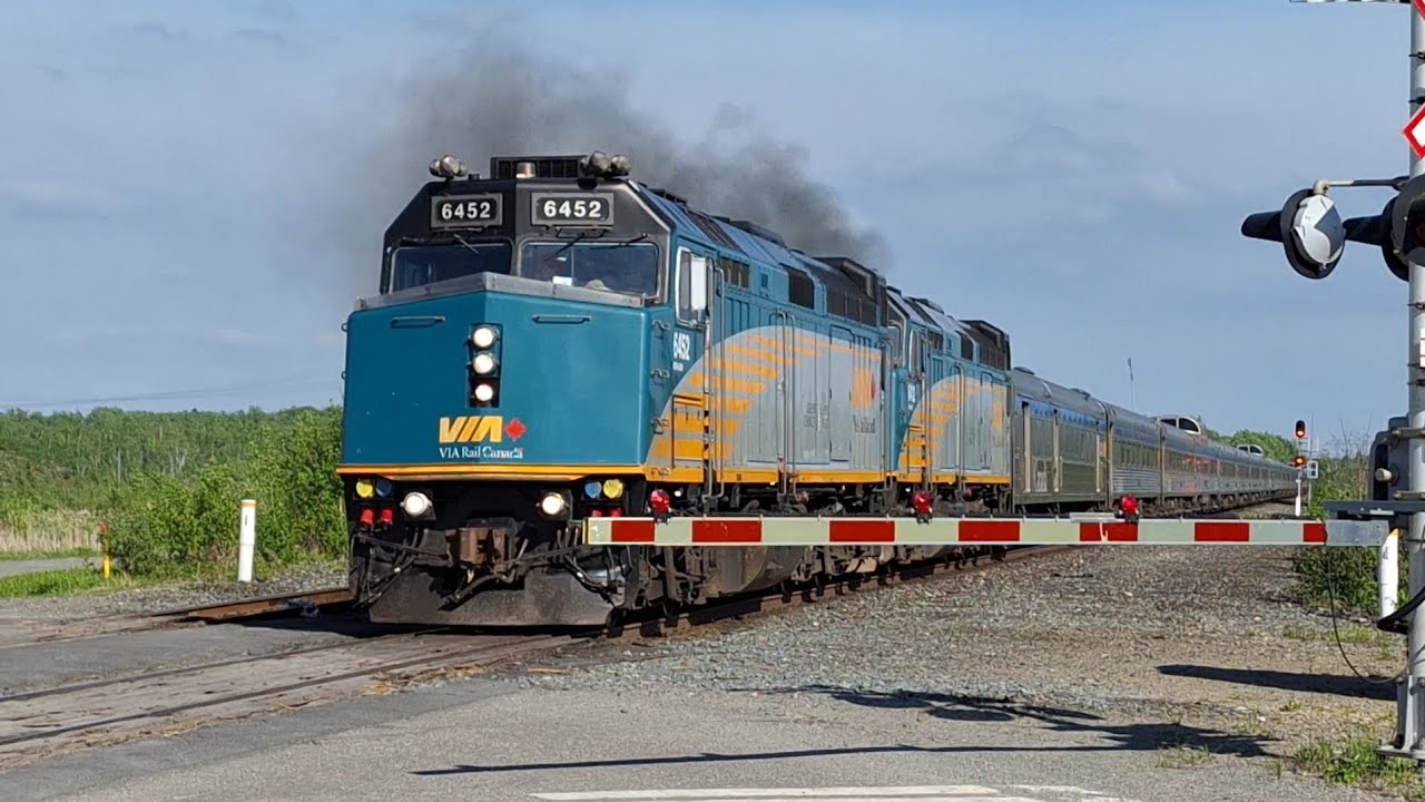 Every Weird Sight In One: VIA Rail F40PH-2D's Take Off Leading "The ...