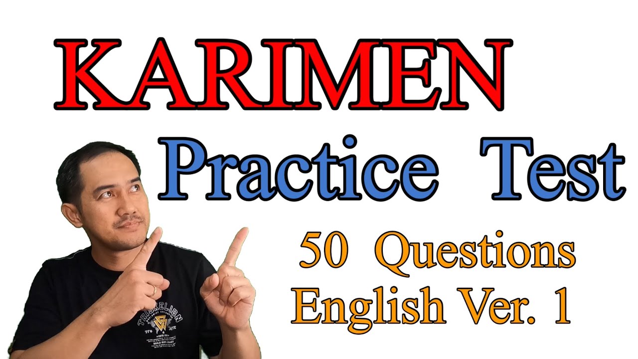 Karimen Written Test 50 Questions Driving License Mock Up Test, English ...