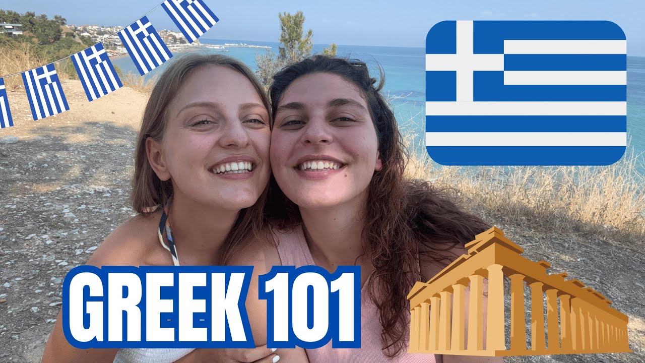 GREEK 101 - Basic Greek Phrases + Songs + Reactions - YouTube