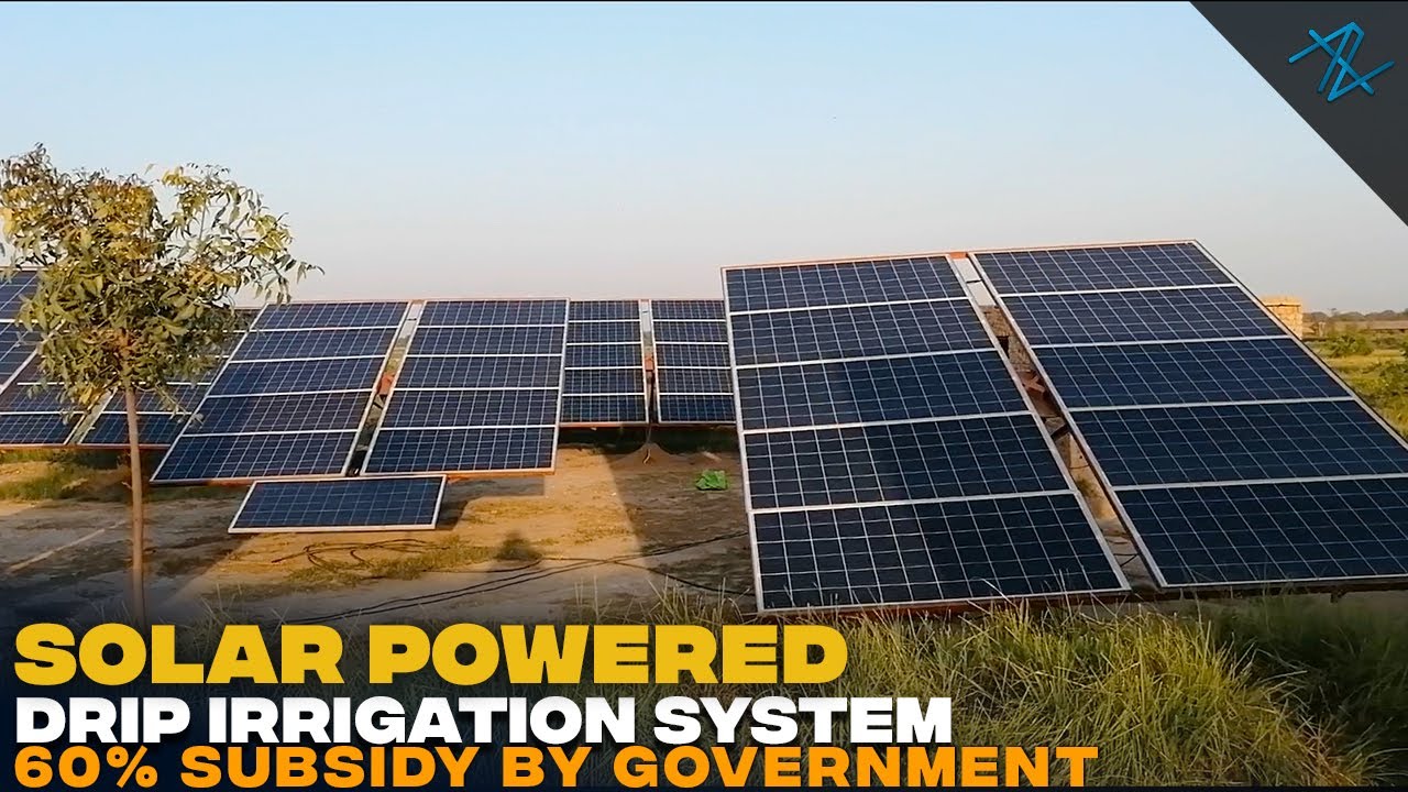 Solar tube well & Drip Irrigation System in Pakistan for orchard ...
