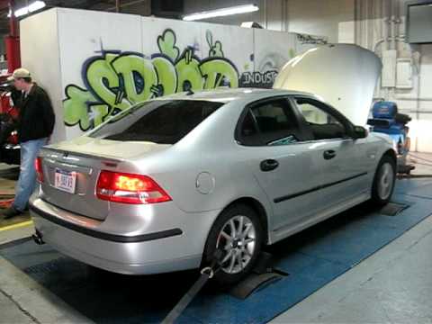 Saab 9-3SS BSR Stage II Dyno Run - YouTube
