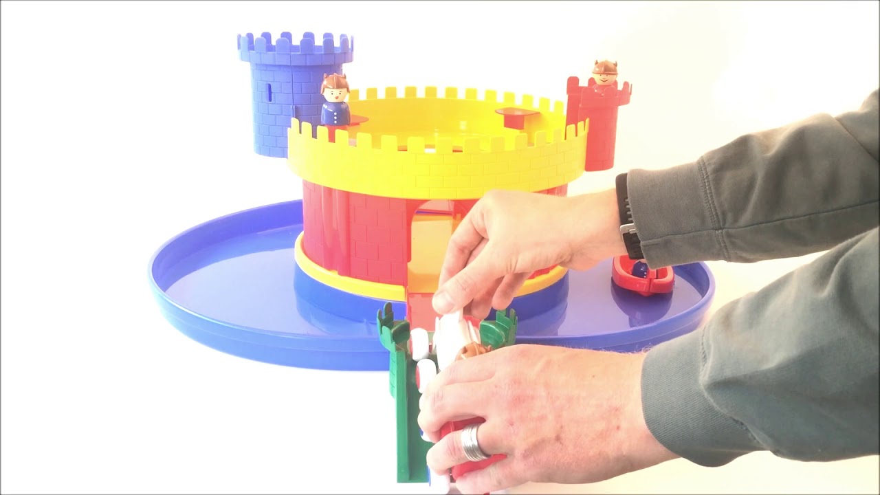 Viking City Castle with moat playset - YouTube