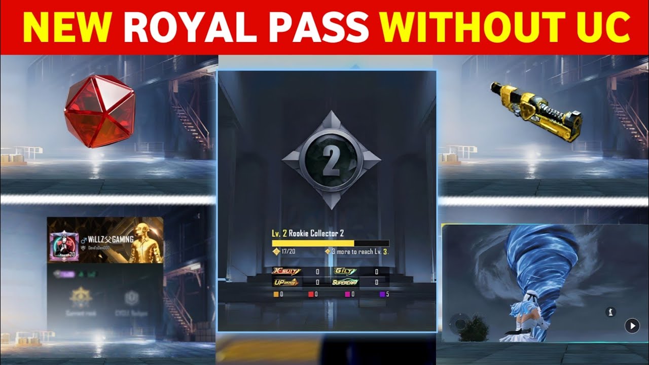 95 Rewords 0 UC में सबके लिए | BGMI Rookie Collector - YouTube