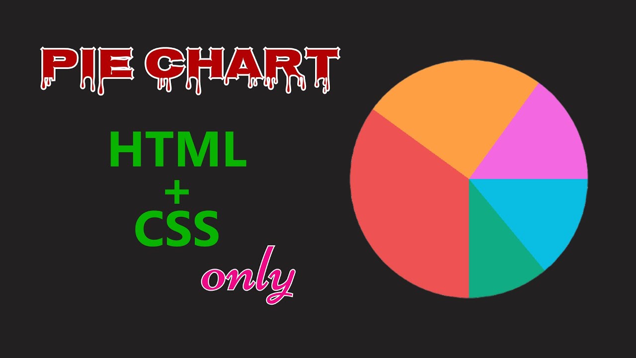 Pie chart with HTML & CSS only | 2024 - YouTube