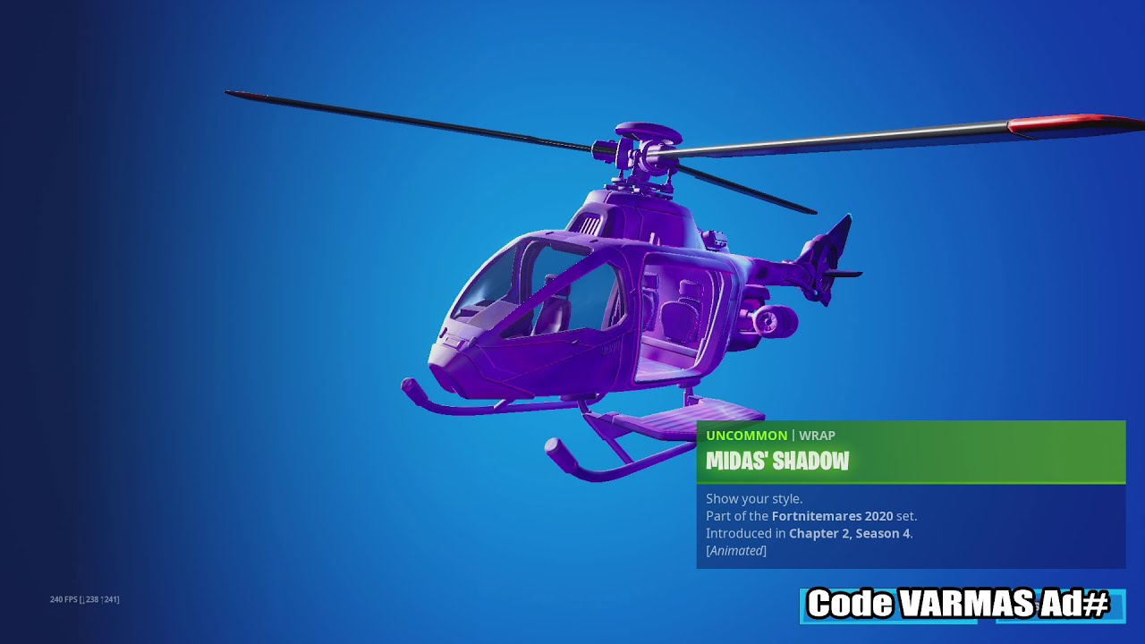 FREE MIDAS SHADOW Wrap on Completion of Eat Candy Fortnitemares ...