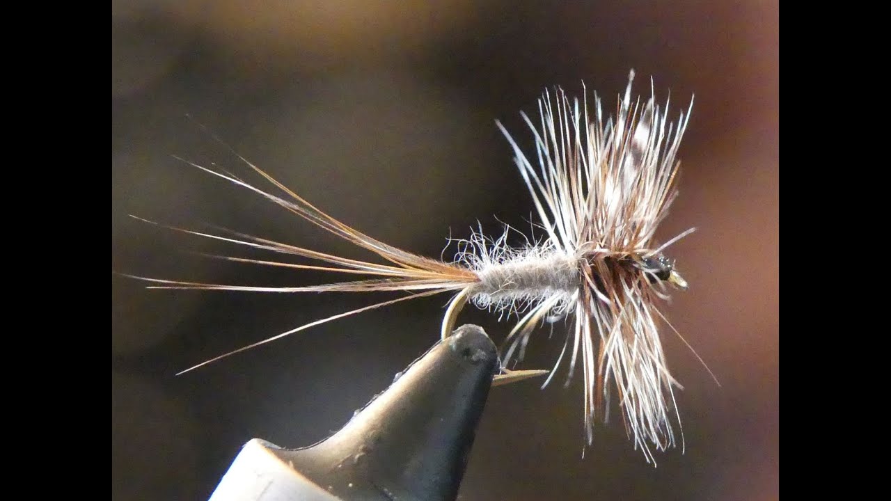 Vintage Fly Tying - Adams Dry Fly - YouTube