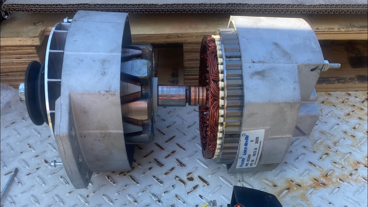 Modifying an alternator for external regulator - YouTube