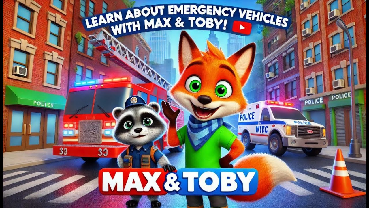 Learn About Emergency Vehicles with Max & Toby! 🚓🚒🚑 - YouTube