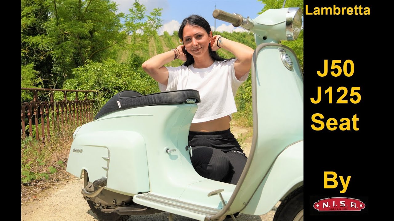 Lambretta J50 J125 stellina seat developed by PLCCORSE.Nisa SRL Instruction video - YouTube