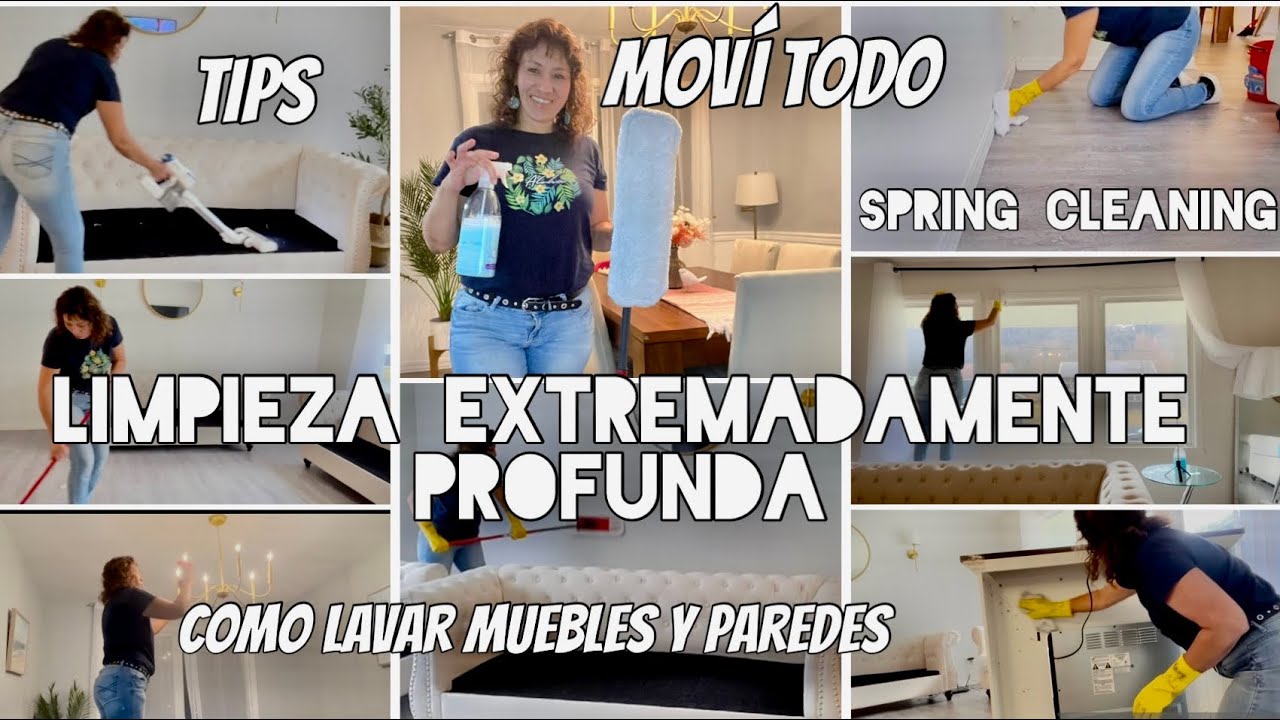 COMO LAVAR MUEBLES Y PAREDES /LIMPIEZA EXTREMADAMENTE PROFUNDA / SPRING ...