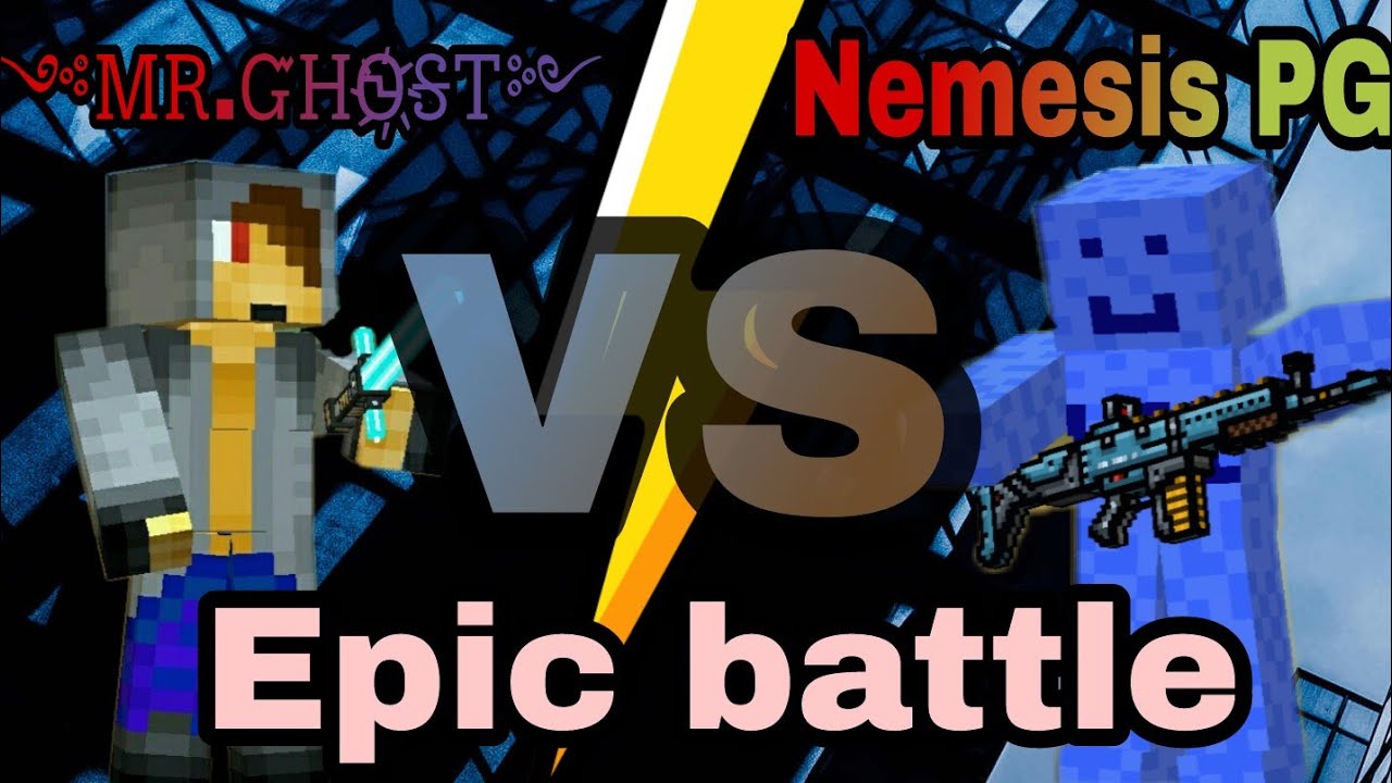 Pixel gun 3d. Nemesis PG VS ༺ᎷᎡ.ᏳᎻᏫ҉ᎦᎢ༻. Epic battle! - YouTube