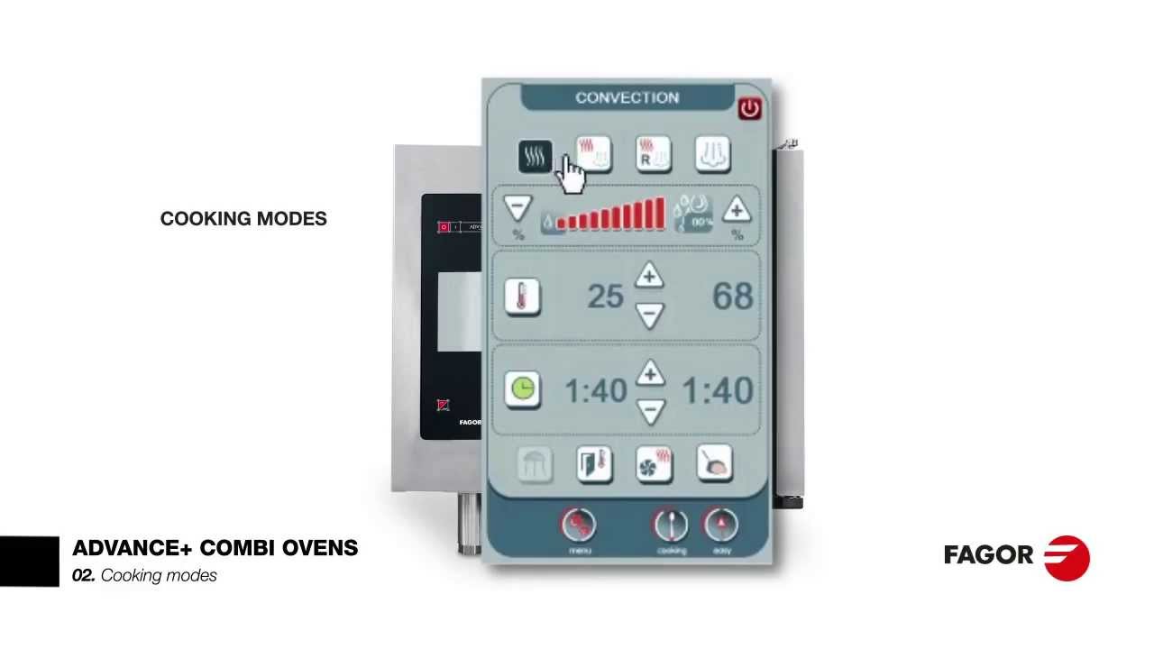 Fagor Industrial Advance Generation: 02 Cooking modes - YouTube