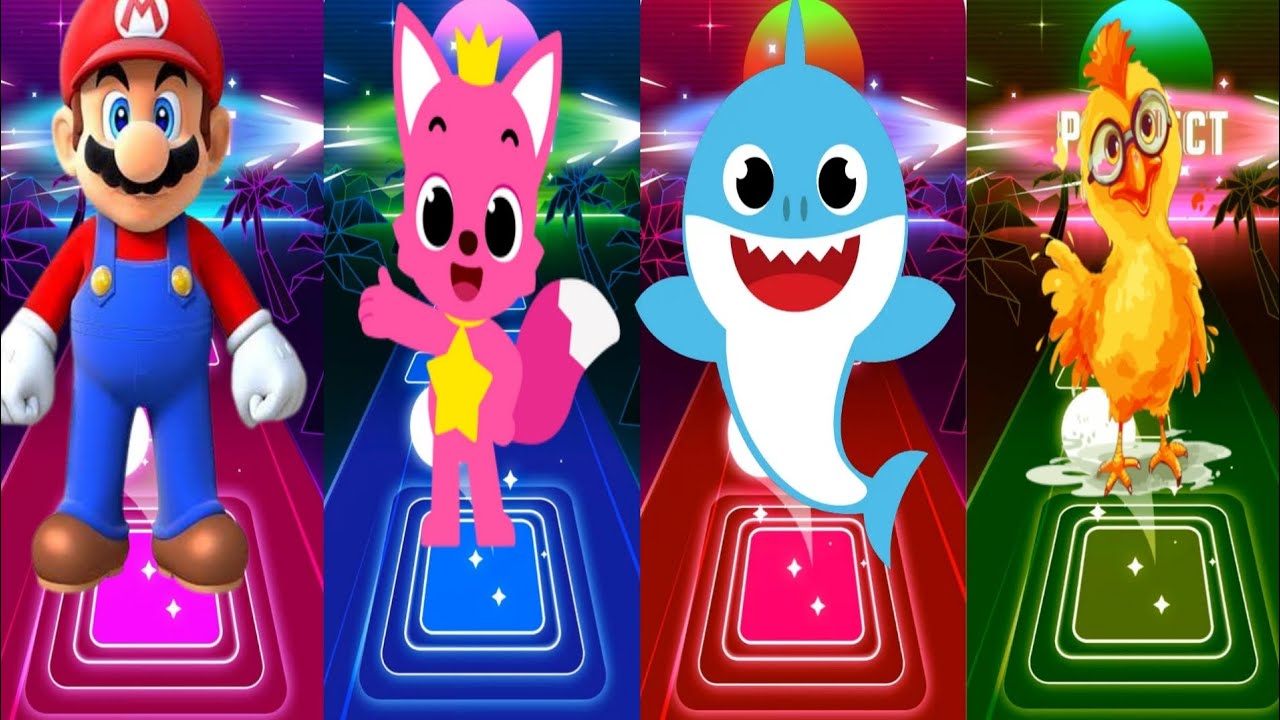 Super Mario Boss 🆚Pinkfong🆚baby shark 🆚Funny_Chicken ️Who is best ...