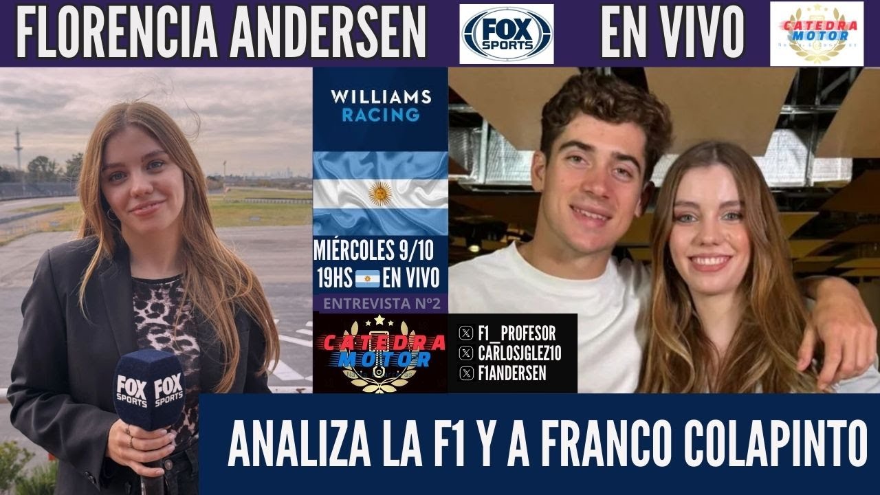 F1 Colapinto Analizado por F. Andersen de FOX SPORTS, Periodista F1 ...