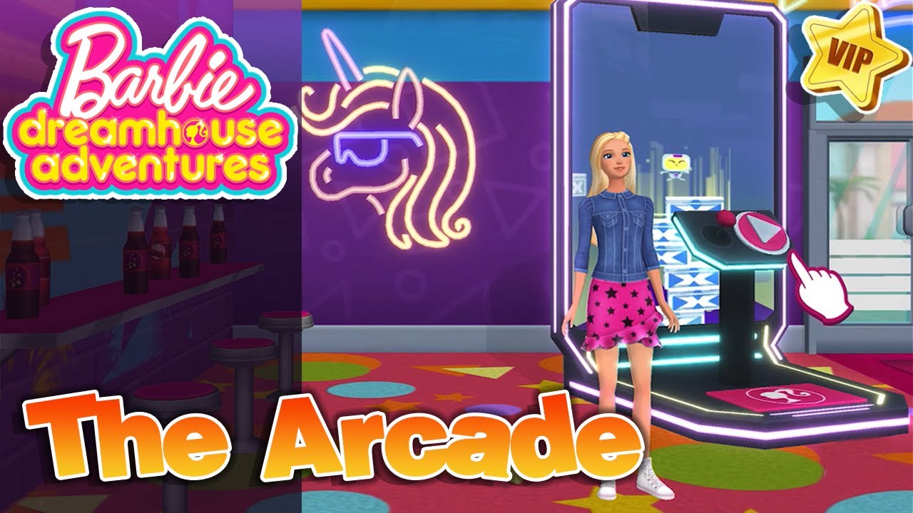 The Arcade -- Barbie Dreamhouse Adventures Game #21-- VIP - YouTube