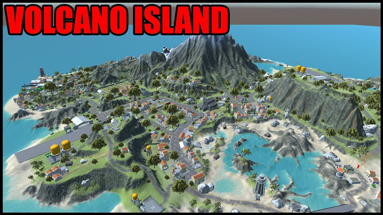 HUGE Volcano Island Battle! - Ravenfield Battle Simulator - YouTube
