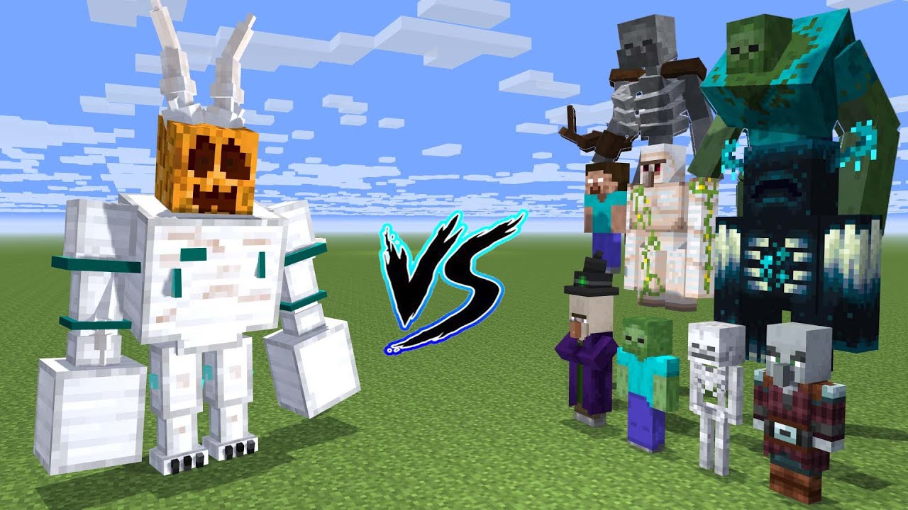 MINECRAFT NEW MUTANT IRON GOLEM VS ALL MOBS , MUTANT MOBS IN MINECRAFT ...