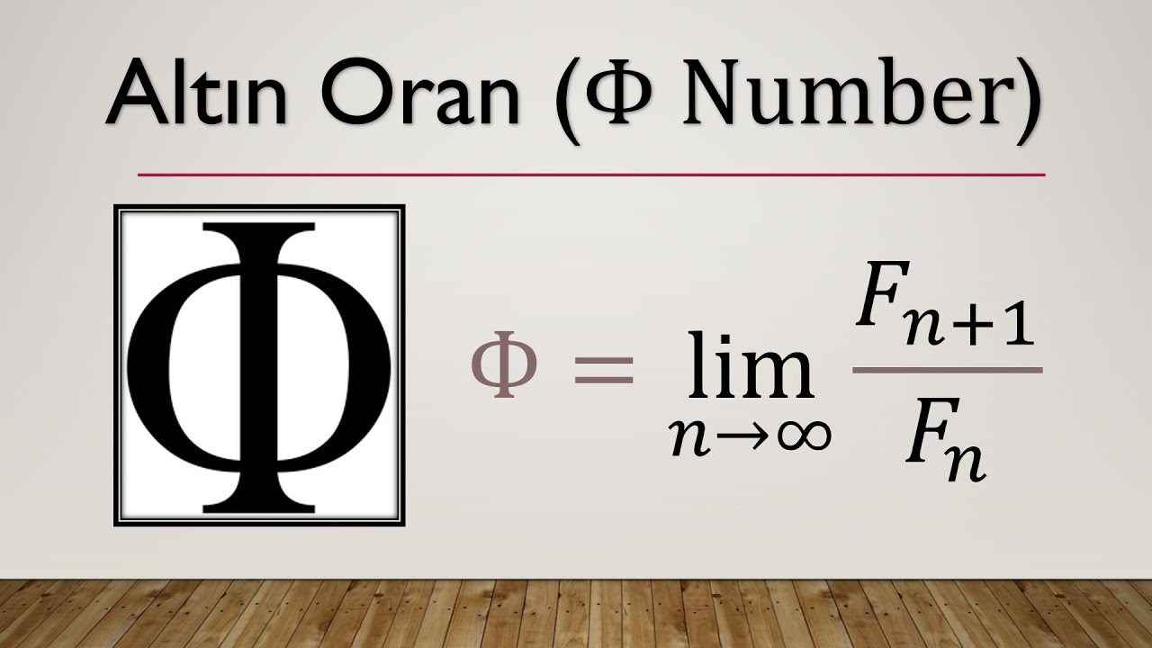 Altın Oran - What A Magic Number Ф ! - The Most Interesting Equations ...
