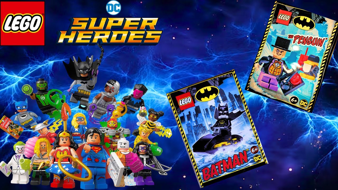 LEGO DC MAGAZINE GIFT 212117 THE PENGUIN & 212224 BATMAN AND JET SKI ...