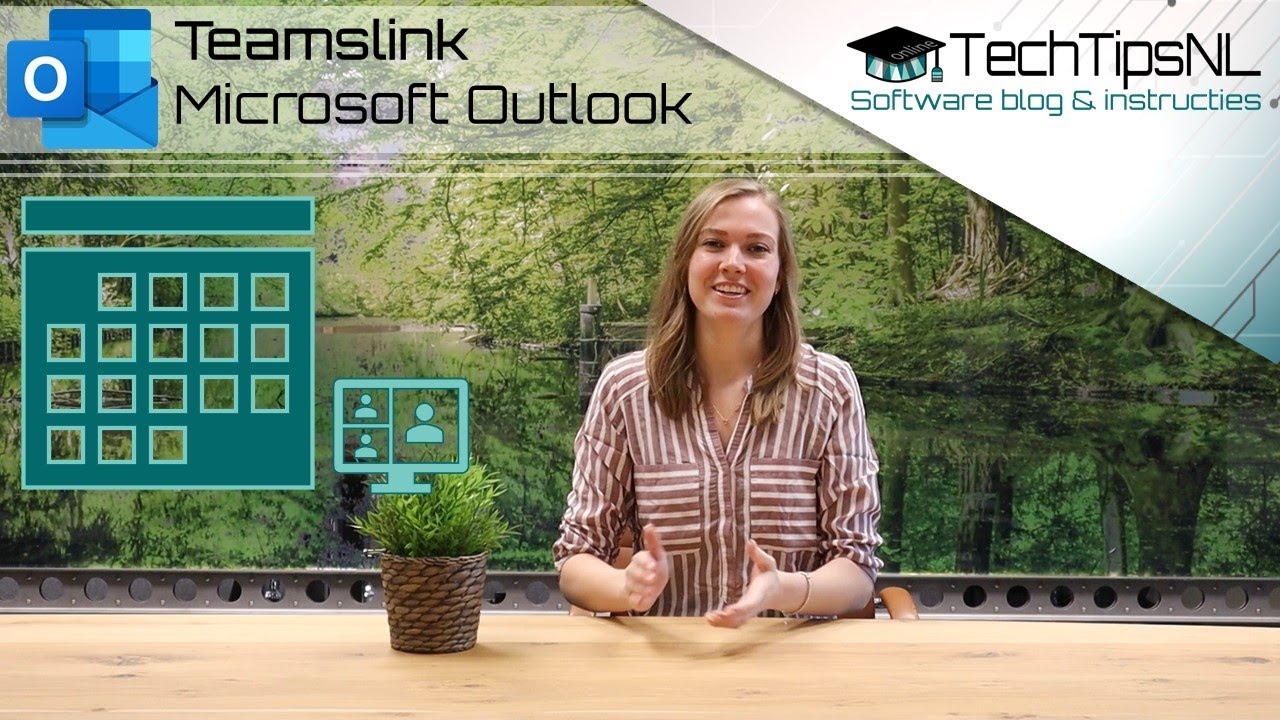 Standaard een Teamslink in je Outlook vergadering - YouTube