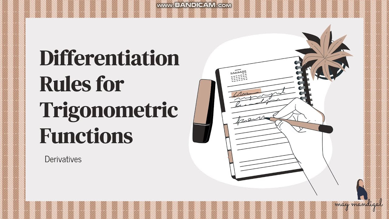BASIC CALCULUS - 11 Differentiation Rules for Trigonometric Function ...