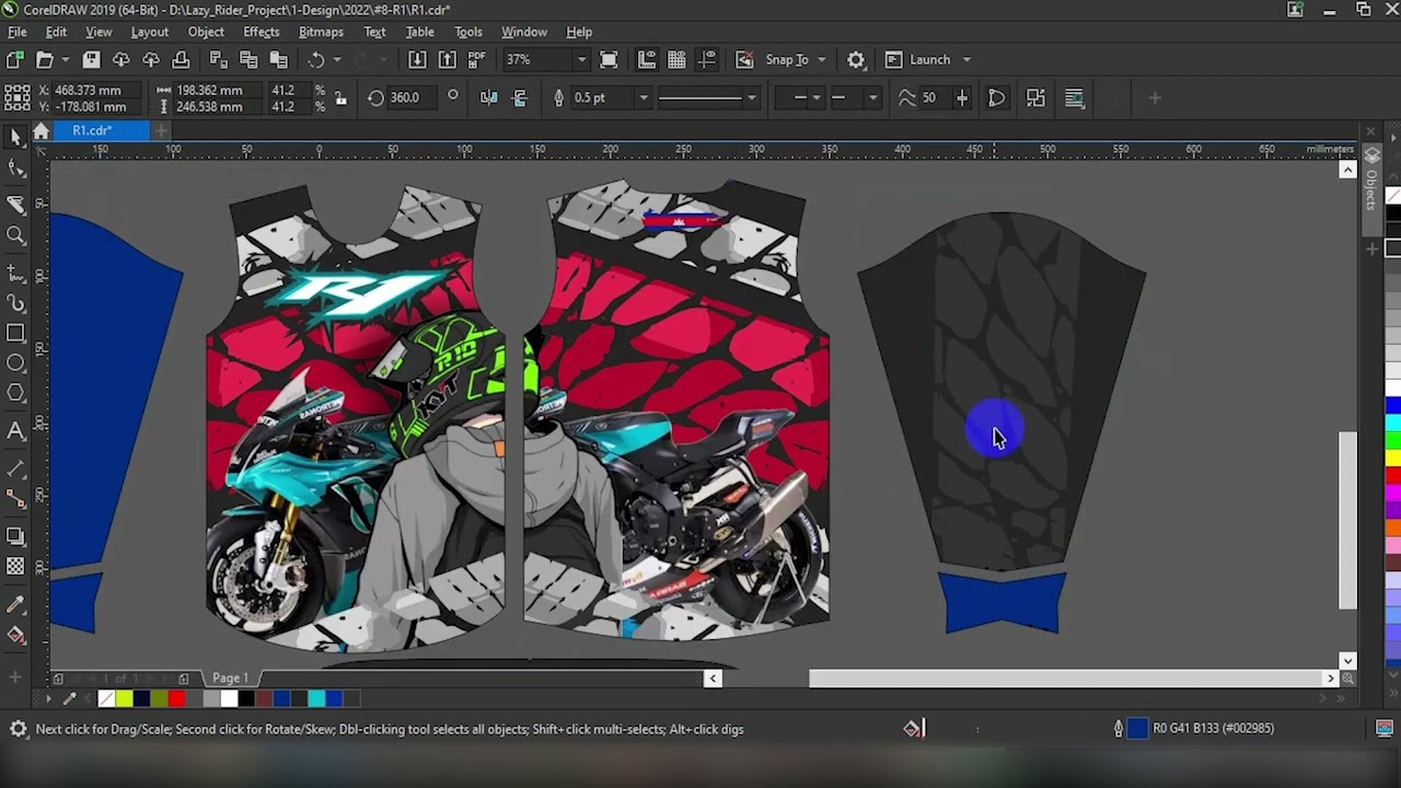 Jersey Design Tutorial | CorelDraw - YouTube
