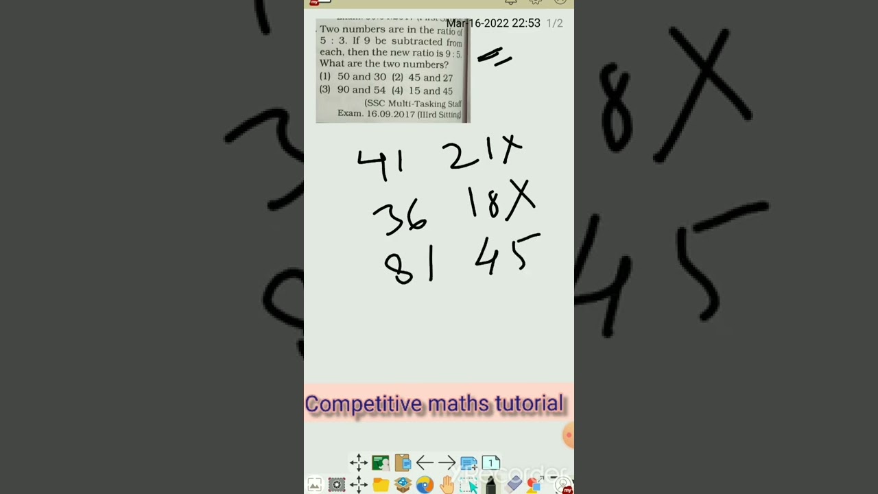 ratio and proportion question 1 | #shorts - YouTube ratio-and-proportion-question-1-shorts-youtube