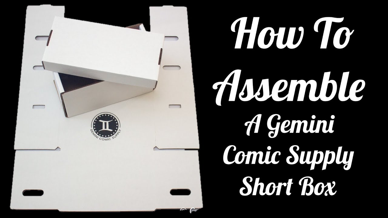 How to Assemble A Gemini Comic Supply Short Box / Quick Tutorial - YouTube