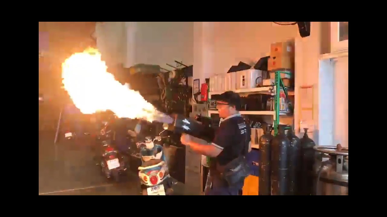 Flame Gun / Fire Gun / Stage Effect - YouTube
