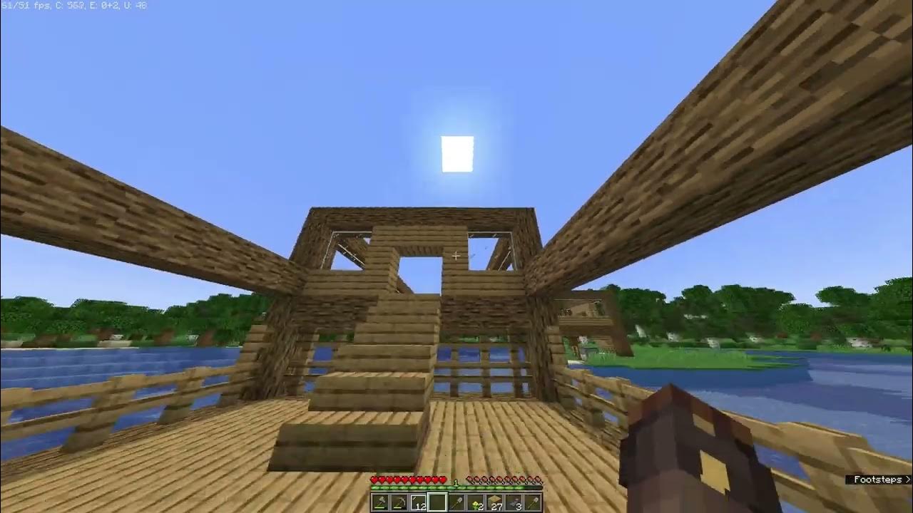 Minecraft (Survival) Ep. 3a | Building and Village Finding - YouTube