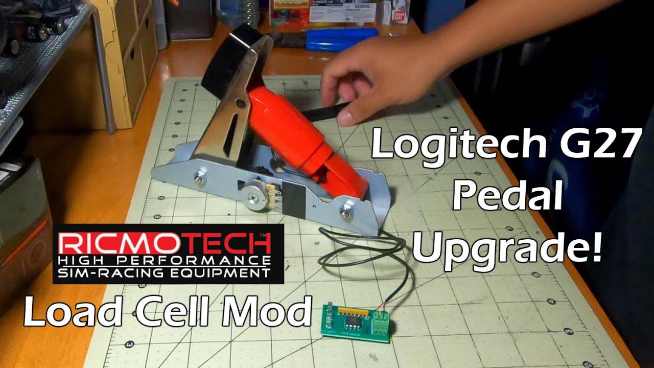 Installing the Ricmotech Load Cell Kit on my Logitech G27!! - YouTube
