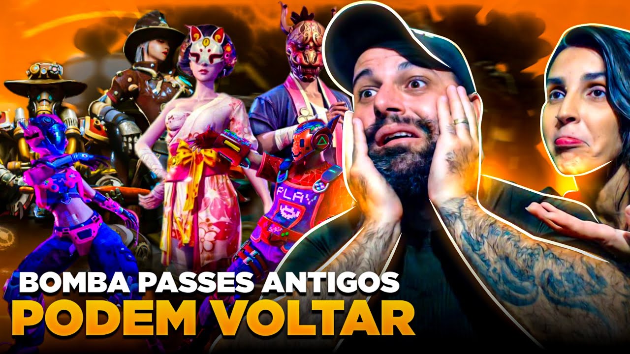 🔥FREE FIRE AO VIVO🔥BOMBA PASSES DE ELITE ANTIGOS VOLTANDO🔥RUMO AO ...