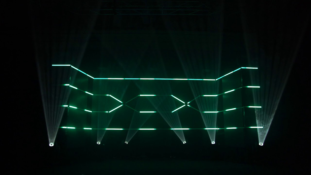 LED panels plug-and-play show - YouTube
