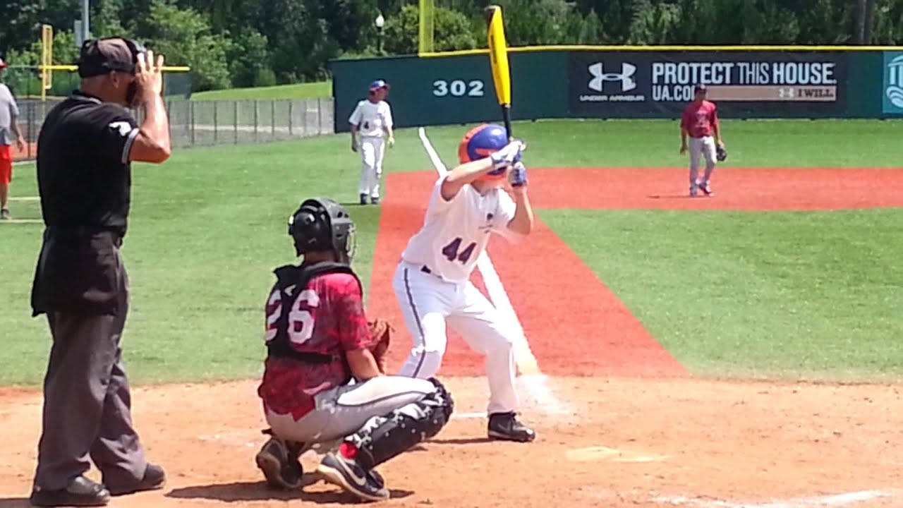 Connor gets hit at cal ripken 2014 - YouTube