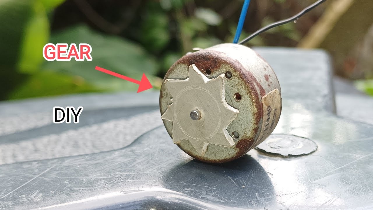 How to make gear at home. #gear #gearmotor #makegear - YouTube
