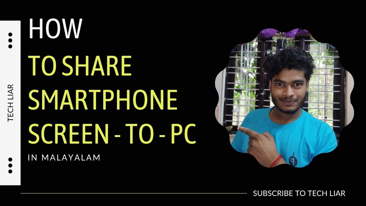 How to share Smartphone Screen with PC wireless (Malayalam) | Control ...