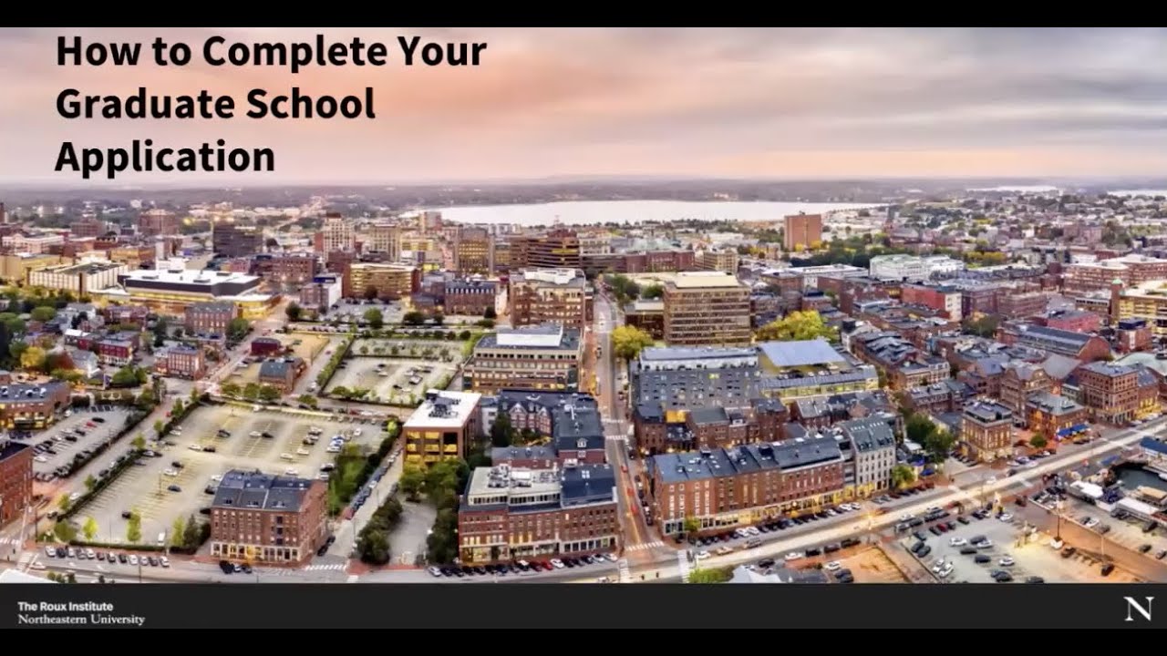 How to Complete your Graduate School Application - YouTube