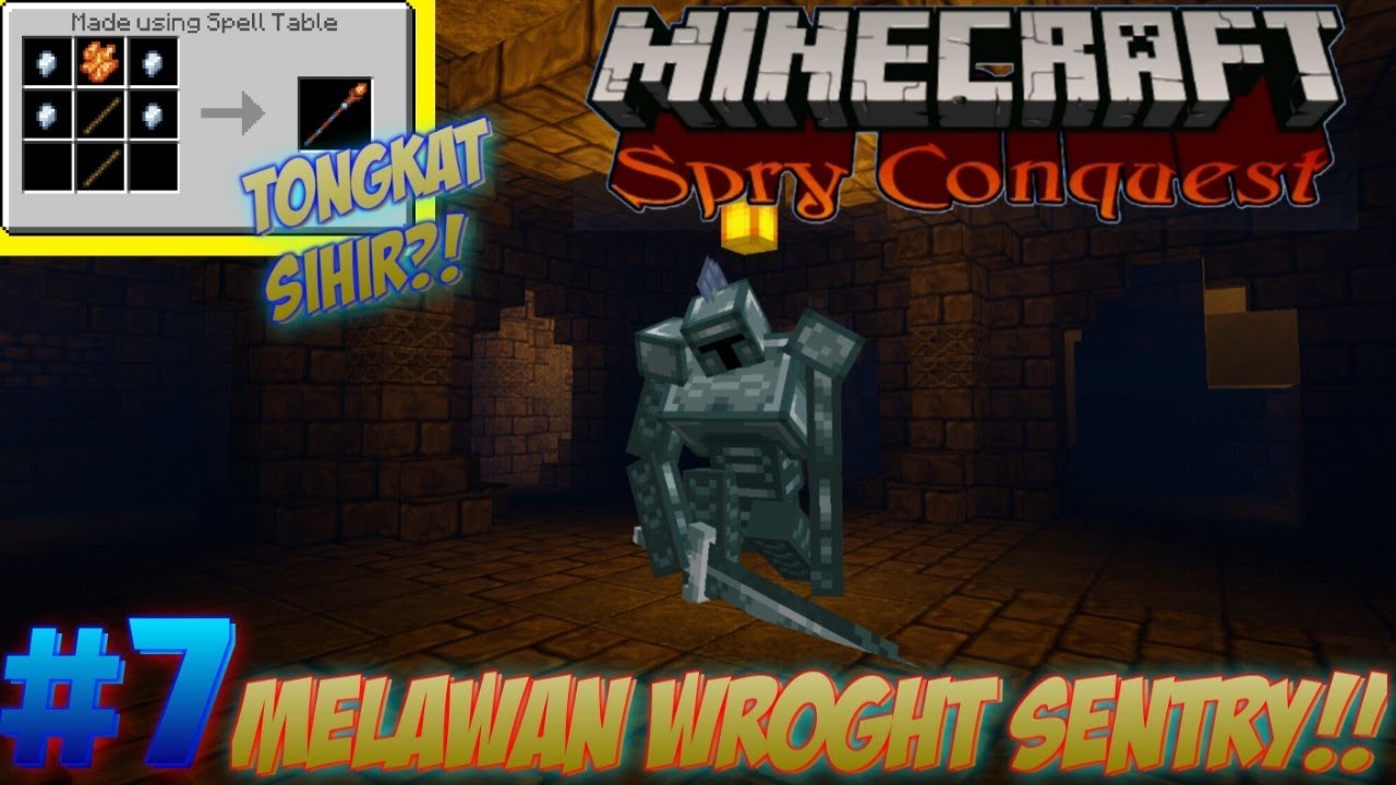 Melawan Boss Wrought Sentry Dan Membuat Tongkat Sihir!! | Minecraft PE ...