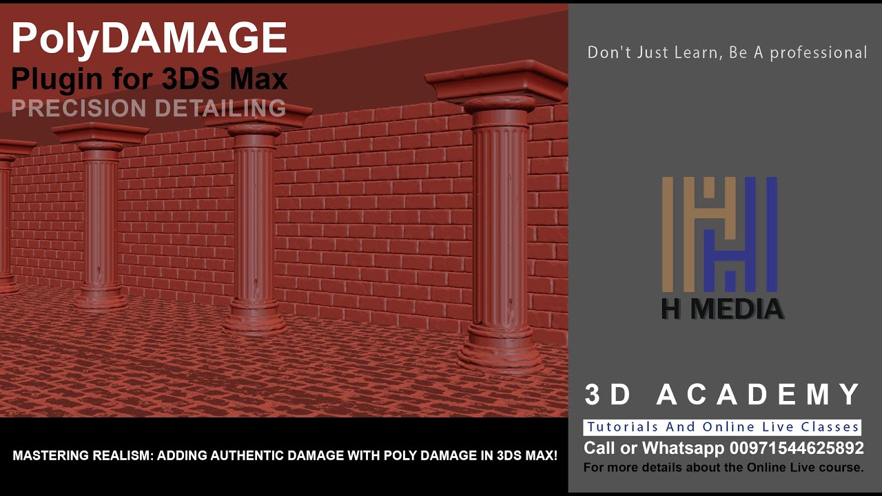 Mastering Realism: Adding Authentic Damage with Poly Damage in 3ds Max! (Malayalam) - YouTube