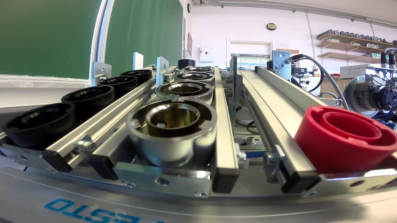 FESTO MPS: Sorting station and Distributing station - YouTube