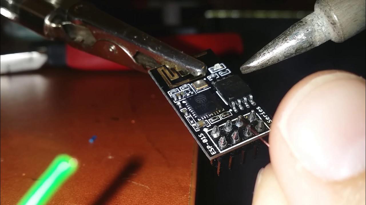 How to add GPIOs to ESP8266 ESP-01 - YouTube