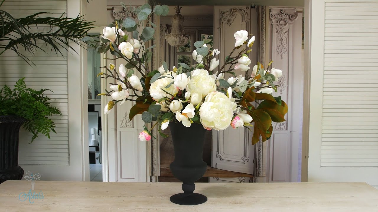 Tall Magnolia Flower Arrangements